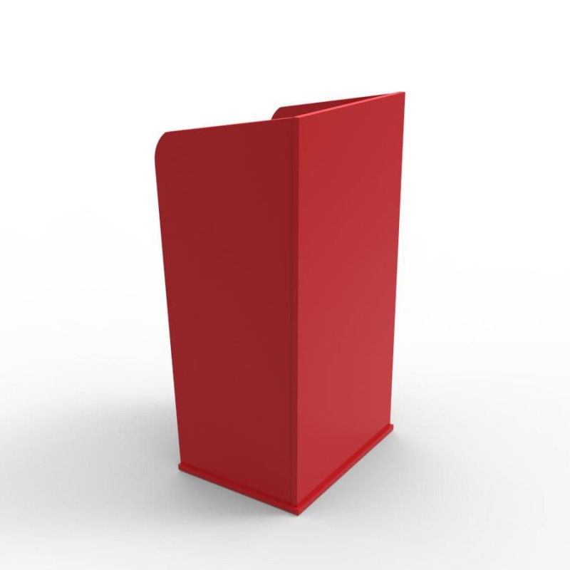 Pupitre de conférence bois avec rangement pour discours professionnel