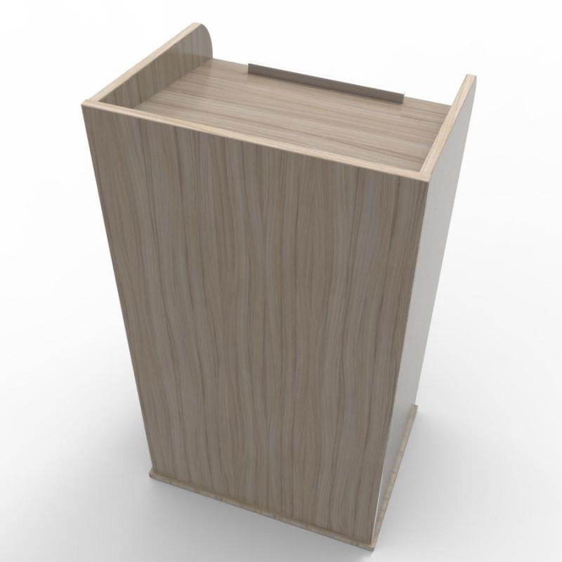 Pupitre de conférence bois avec rangement pour discours professionnel